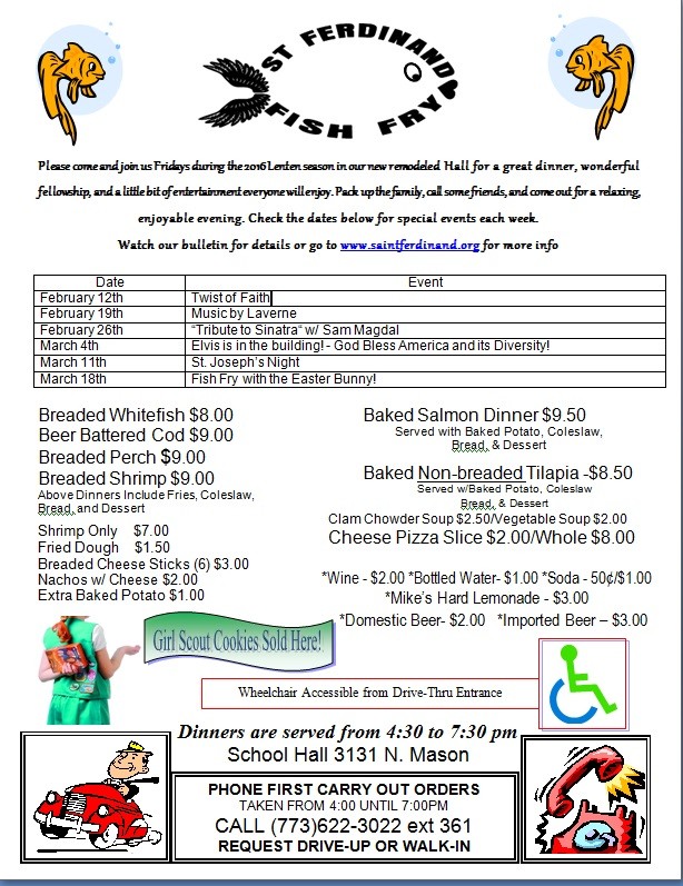 Saint Ferdinand Fish Fry – Saint Ferdinand Catholic School