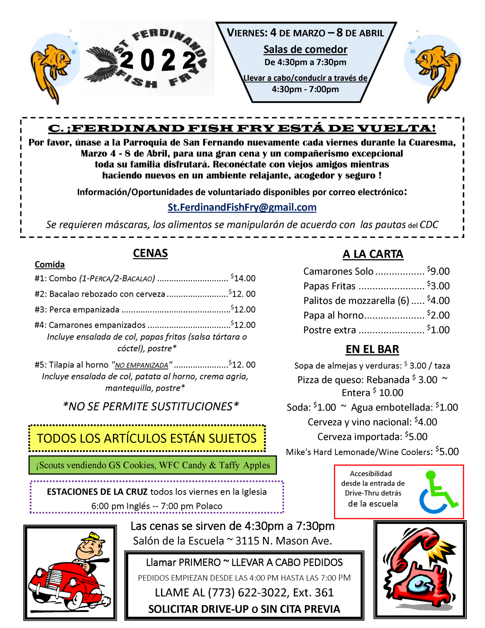 Fish Fry Returns! Join Us on Fridays During Lent | Saint Ferdinand ...